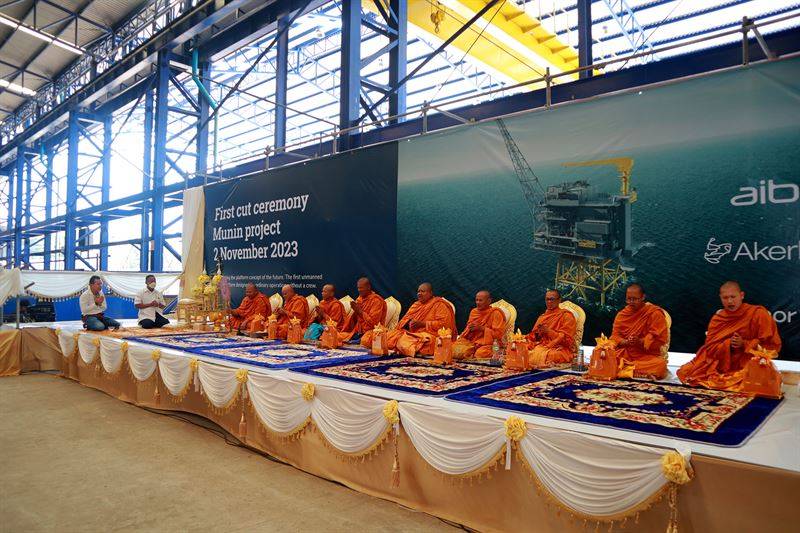 Steel Cutting Ceremony Held in Thailand for Norway-bound Offshore ...